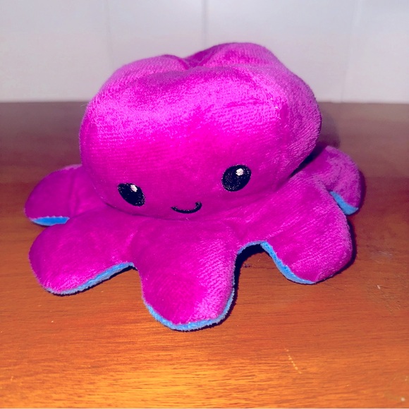 Toys | Happy Angry Reversible Octopus Blue Purple Nwot | Poshmark